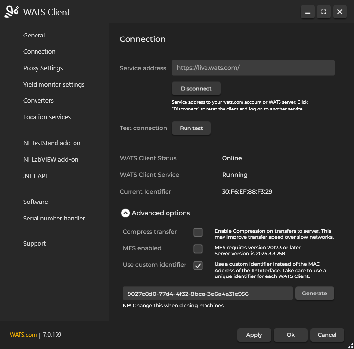 Using a custom identifier instead of machine MAC address to ...